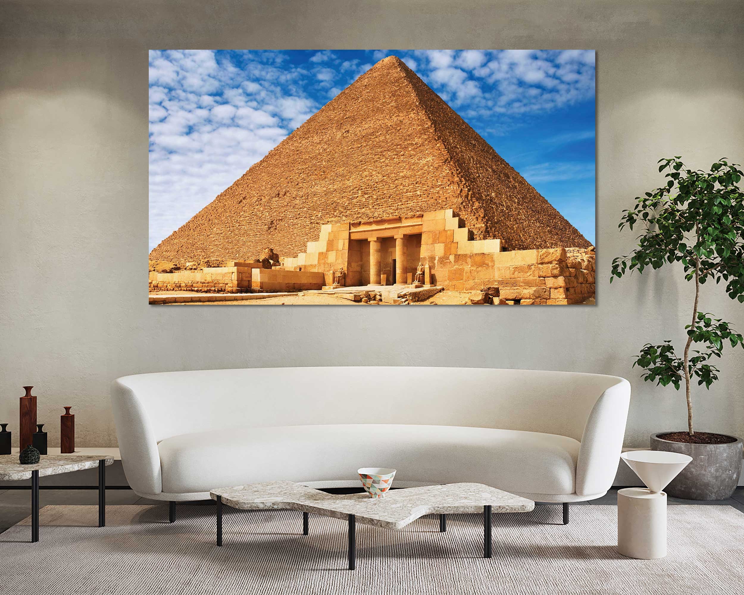 Pyramid in Egypt Large Framed Wall Decor Pyramids Travel | Etsy