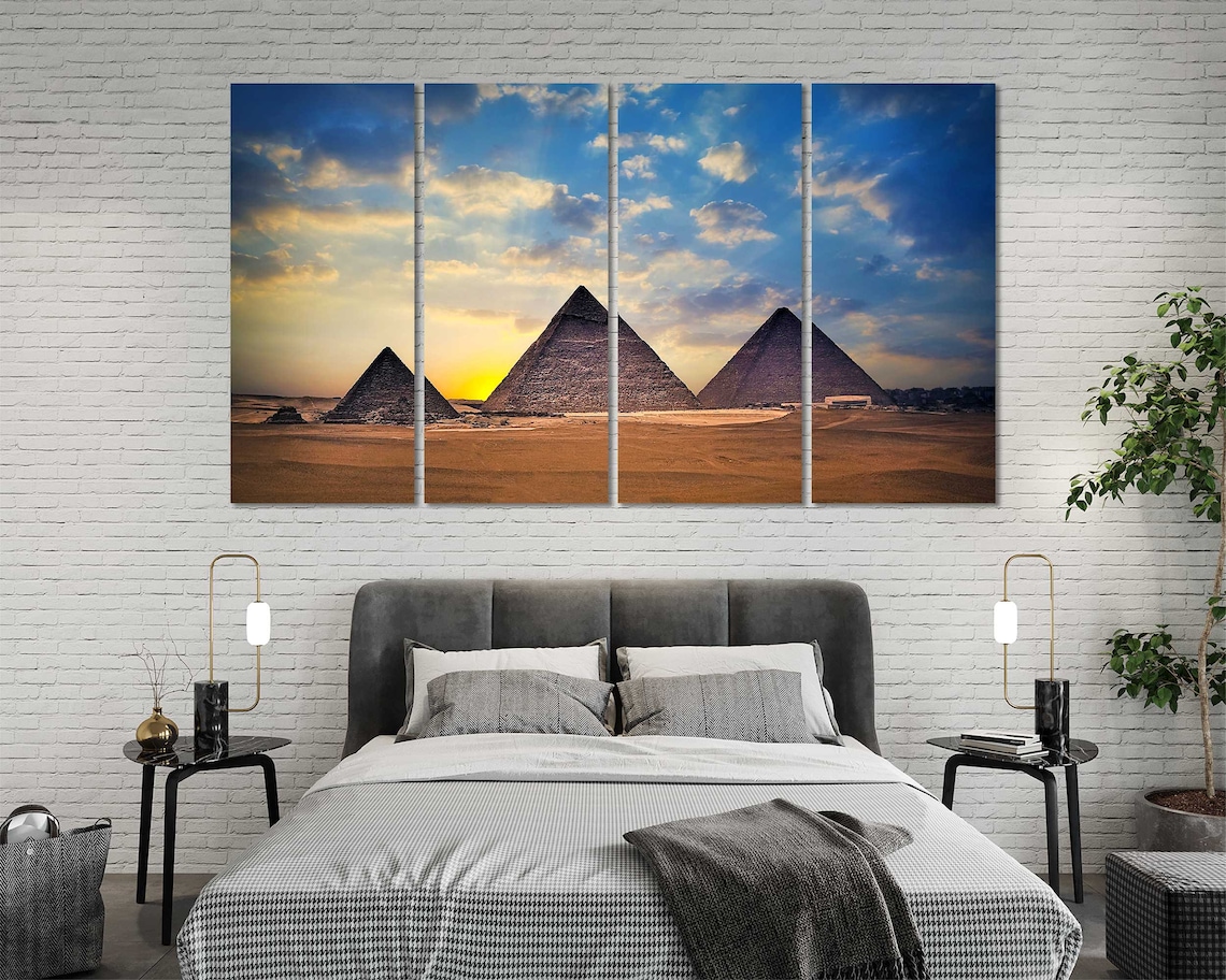 Pyramids of Egypt Popular Decor for Home Architecture of - Etsy