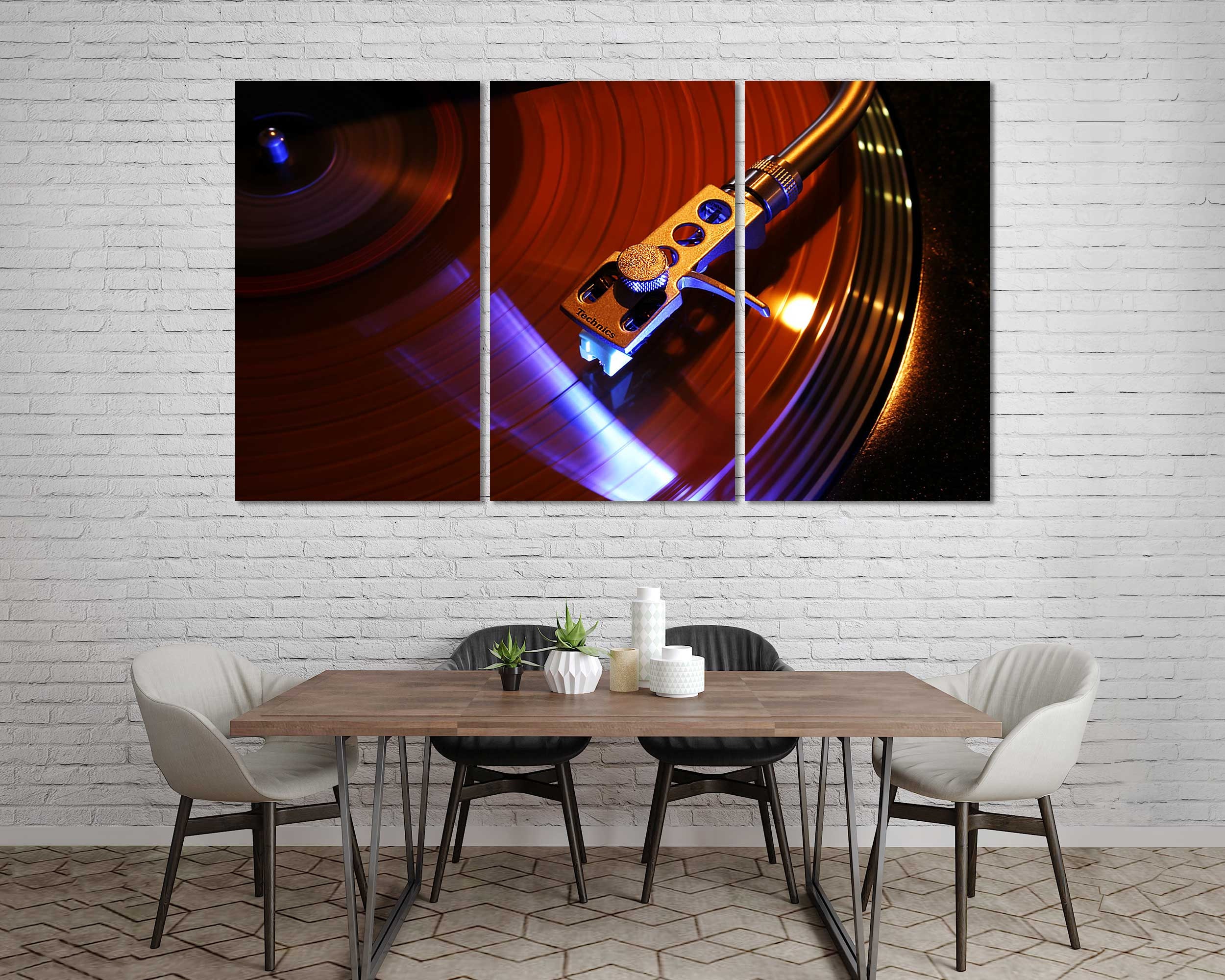 Vinyl Player Stylish Decor for Home Vinyl Disc Popular Art | Etsy