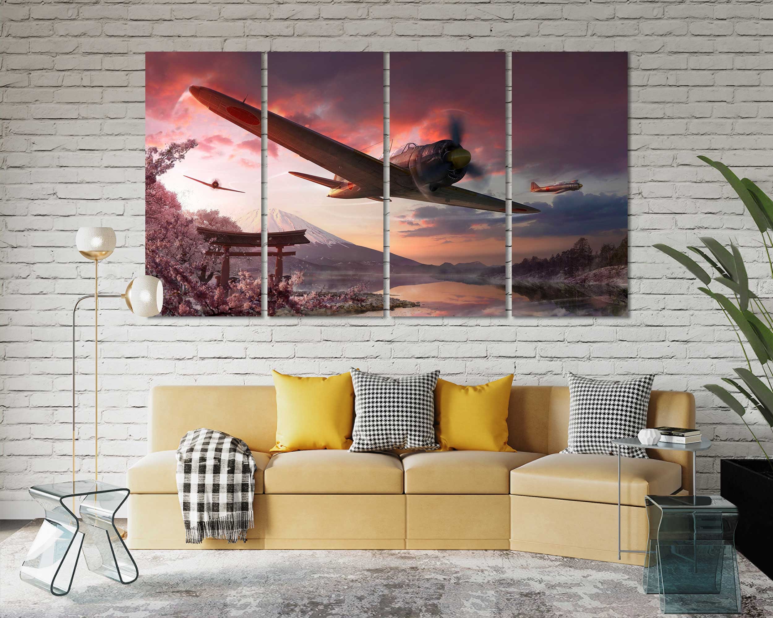 Vintage Aircrafts Original Home Decor Old Military Aviation | Etsy