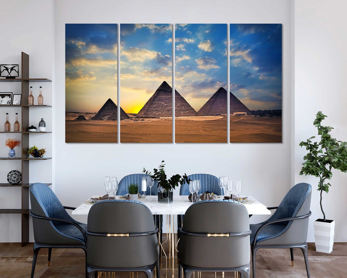 Pyramids of Egypt Popular Decor for Home Architecture of - Etsy