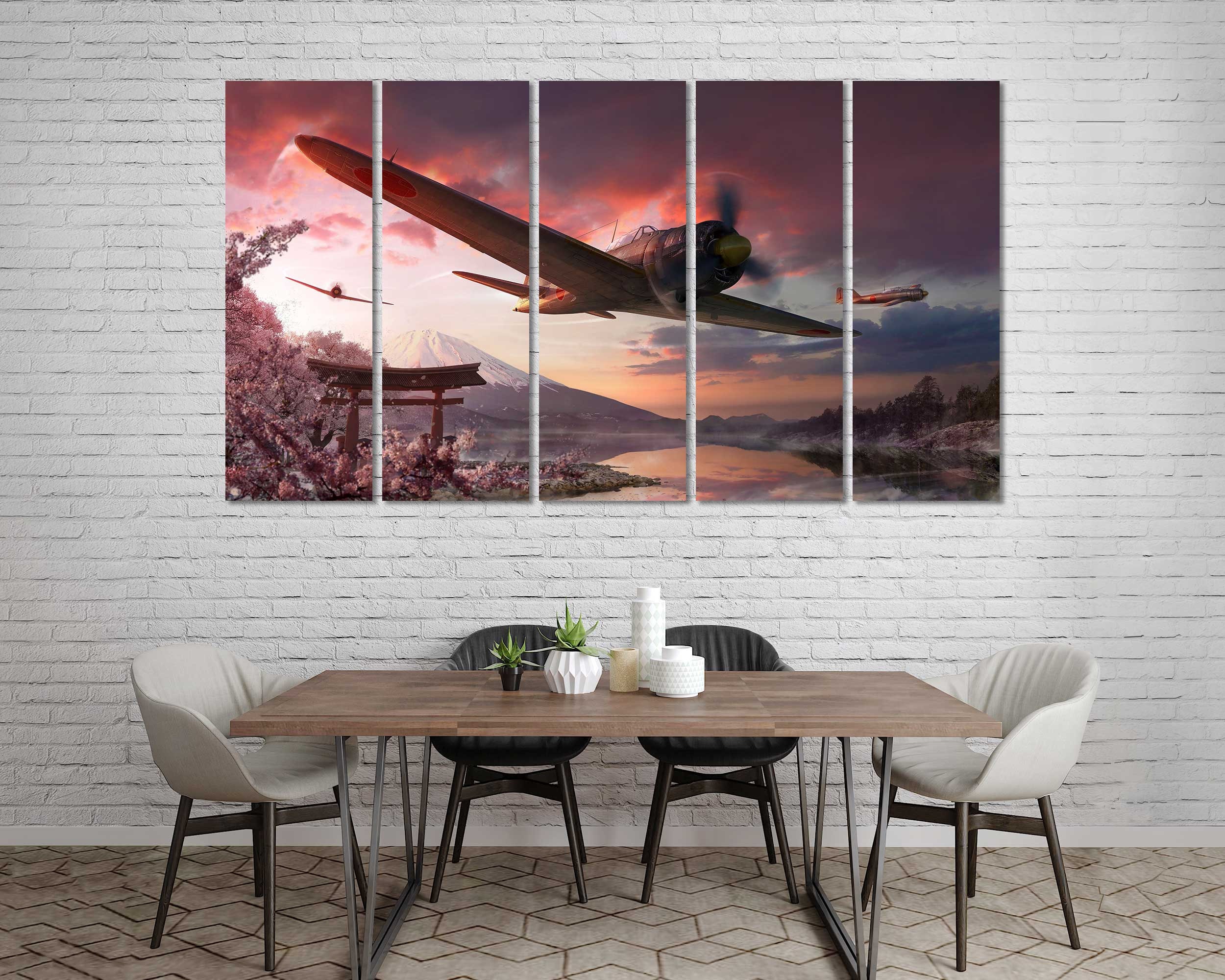 Vintage Aircrafts Original Home Decor Old Military Aviation - Etsy UK