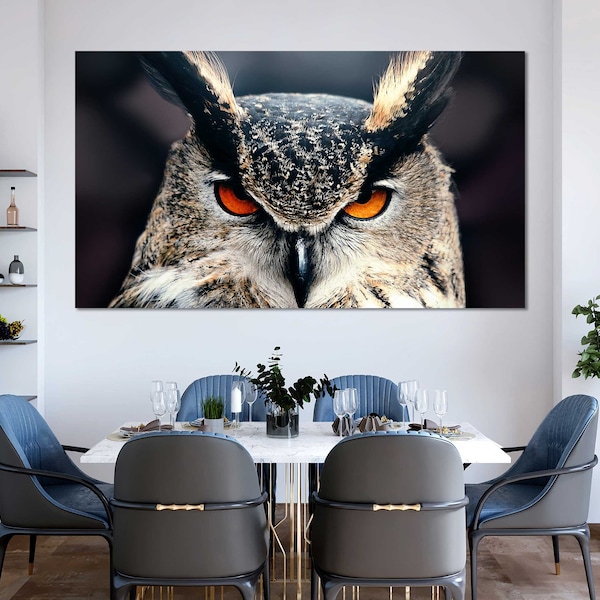 Owl Canvas Painting - Etsy