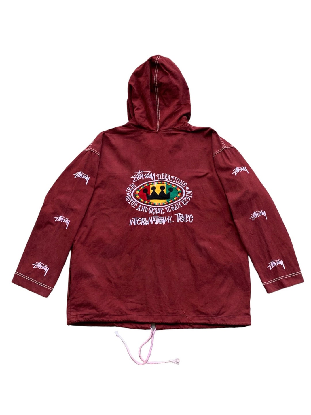 Vintage Stussy Vibrations Feelin Irie Rasta Hoodie - Etsy