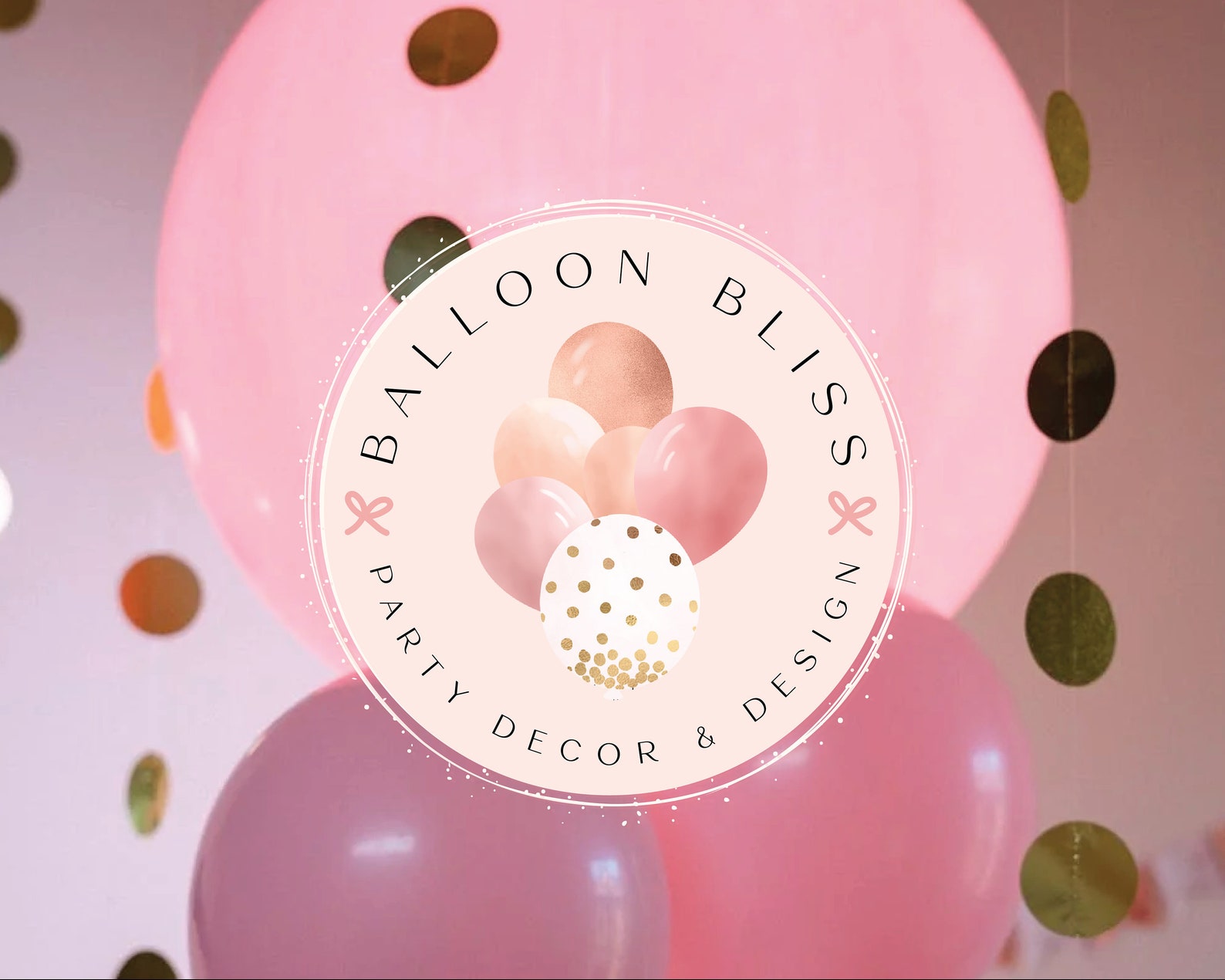 Balloon Party Logo, Event Planner Logo, Party Decoration Logo, Party ...