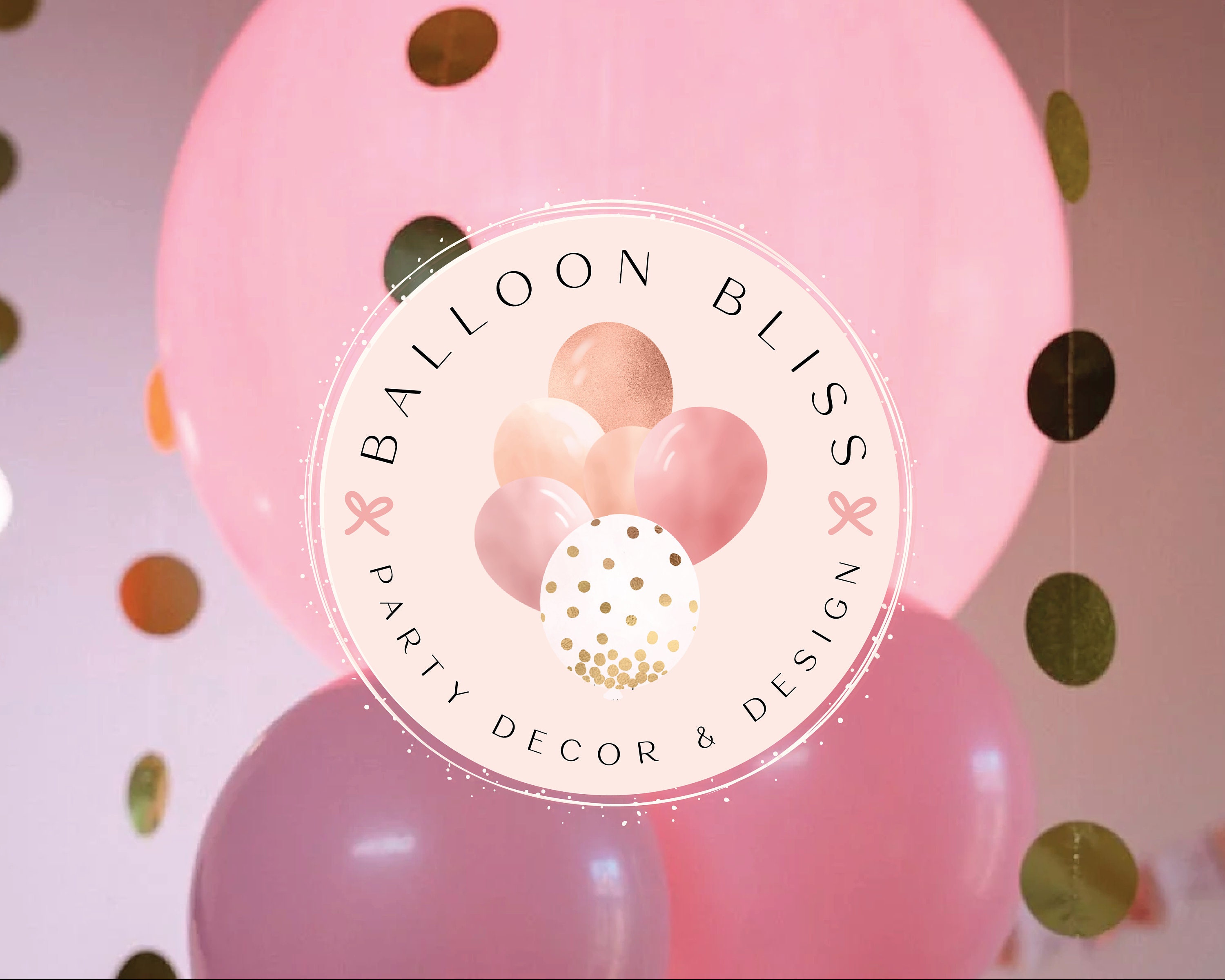 Balloon Party Logo, Event Planner Logo, Party Decoration Logo, Party ...