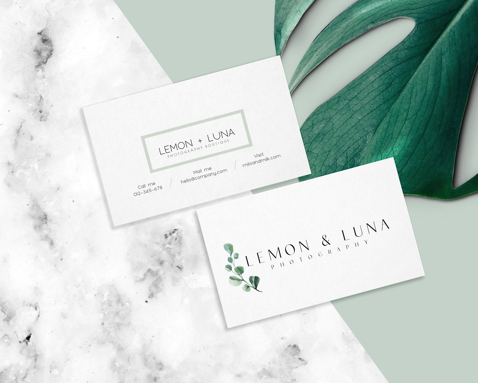 Greenery Botanical Logo Premade Logo Design Minimalist Logo - Etsy ...