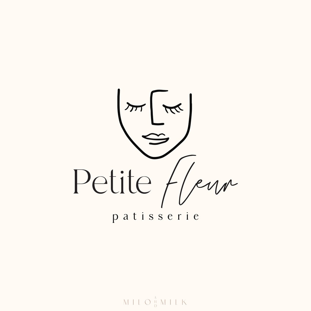 Female Minimal Face Logo, Beauty Logo, Lash Brow Logo, Feminine Logo ...