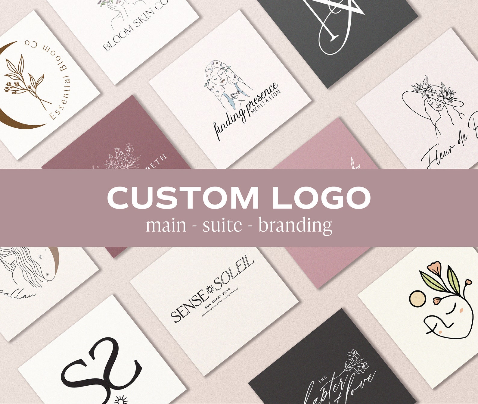 Custom Logo Design, Hand Drawn Logo Design, Custom Branding Logo ...