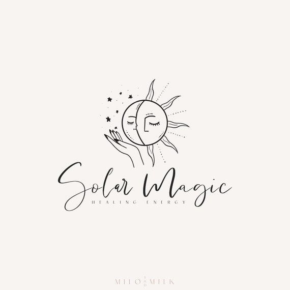 Sun and Moon Logo Tarot Shop Logo Spiritual Logo Magic | Etsy