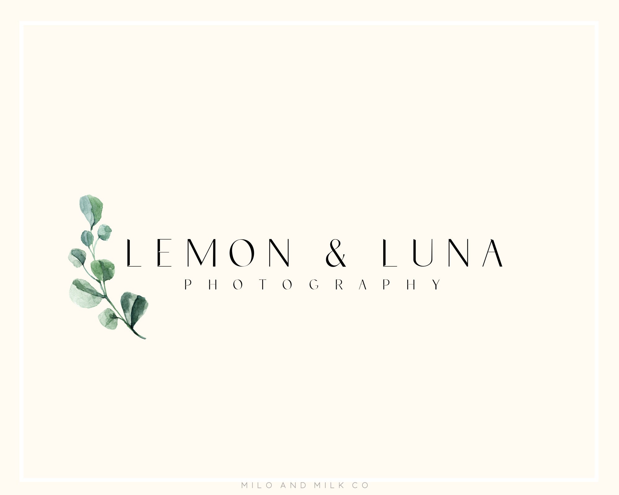 Greenery Botanical Logo Premade Logo Design Minimalist Logo - Etsy ...