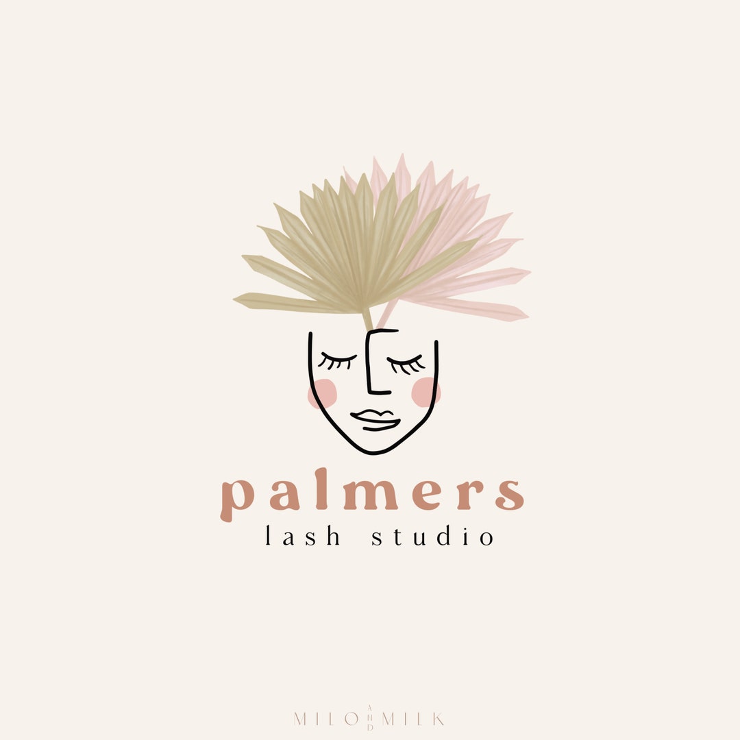 Florist Minimal Face Logo, Ceramics Logo, Homewares Logo, Feminine Logo ...