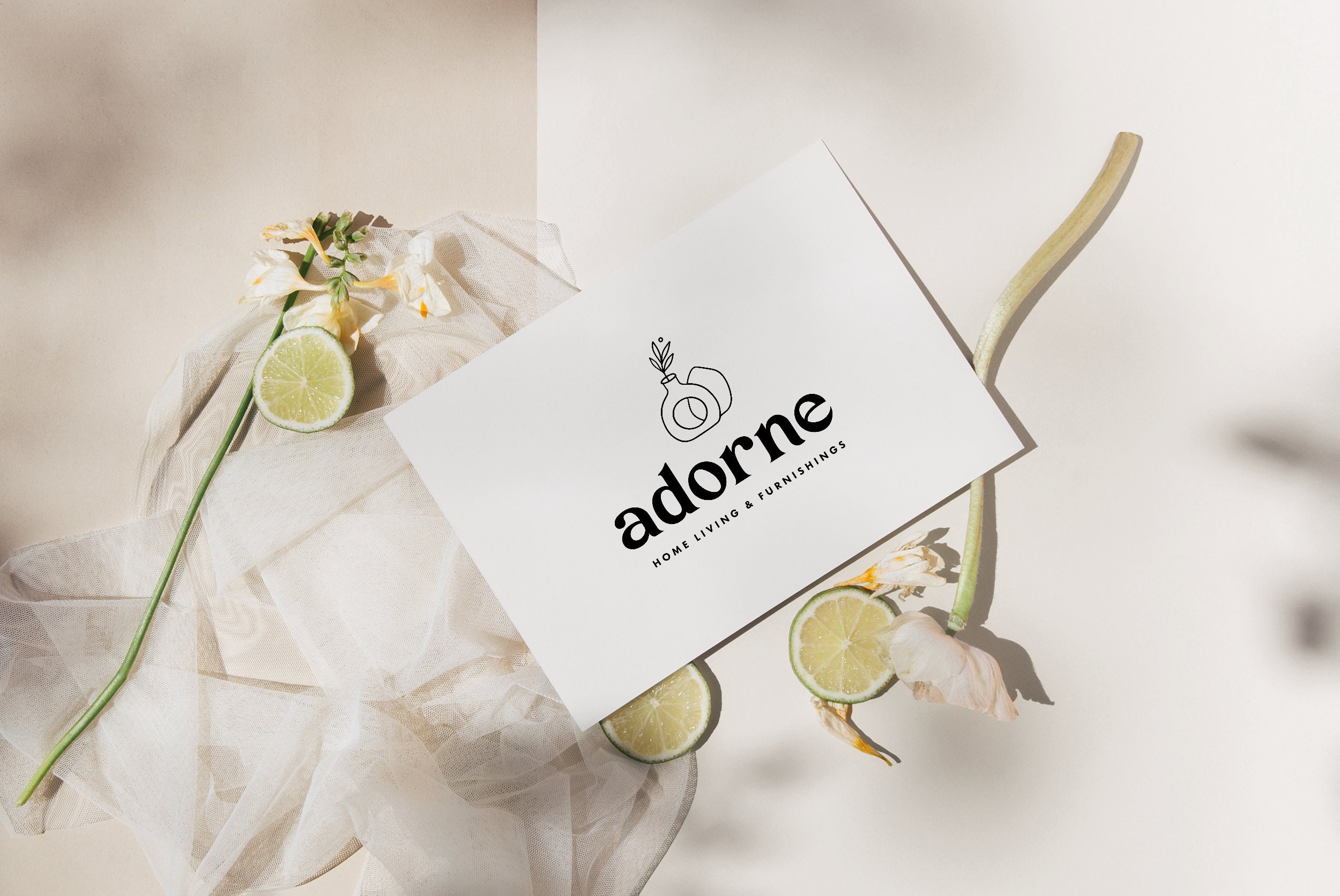 Boho Ceramics Vase Logo Home Decor Logo Interior Stylist - Etsy