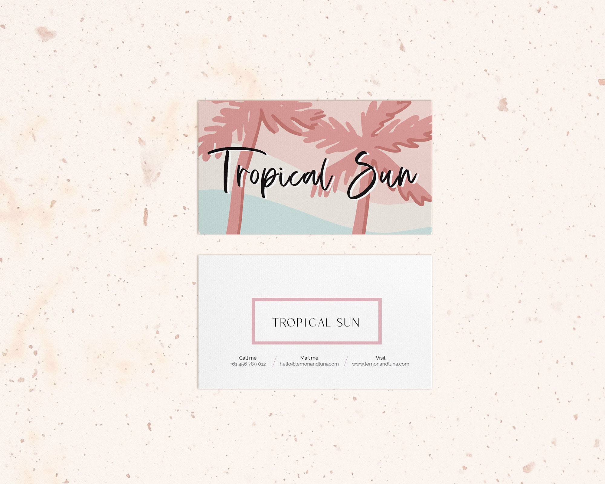 Circular Tropical Sunset Logo, Ocean Logo, Travel Blogger Logo ...