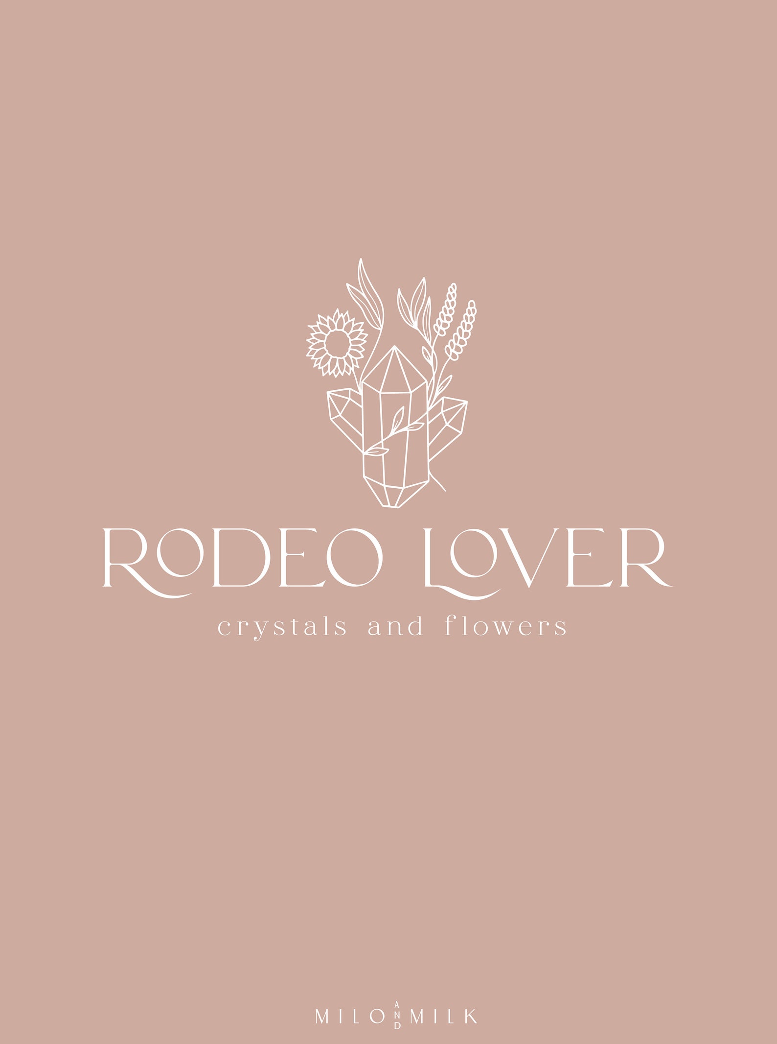 Magic Floral Crystal Logo Magical Logo Crystal Shop Logo - Etsy Australia