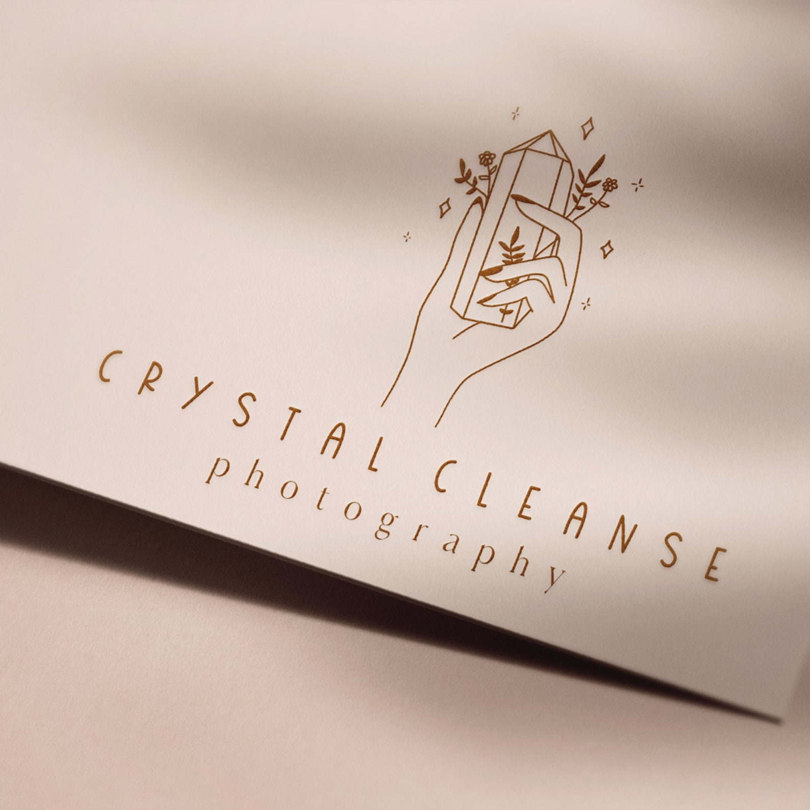 Crystal Hand Logo Gem Logo Jewelry Logo Botanical Logo - Etsy Australia