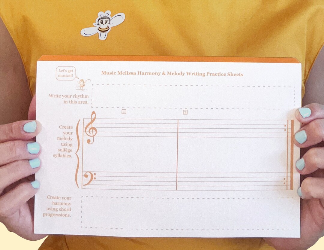 Music Melissa Harmony & Melody Writing Practice Sheets - Etsy