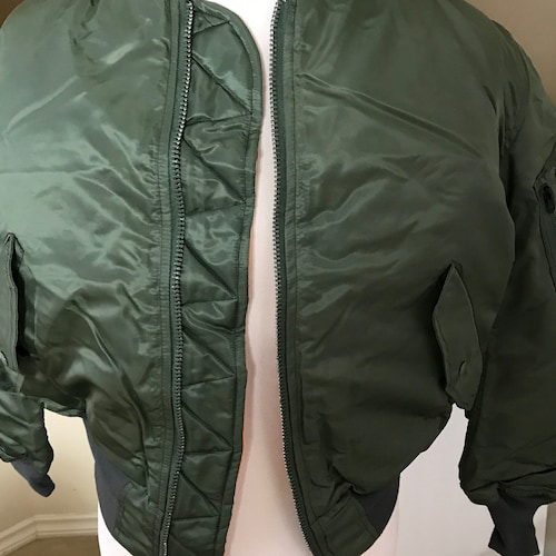 USAF MA-1 Green Vintage Flight Jacket by Greenbrier Mnfg New - Etsy