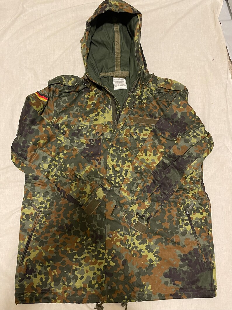 Genuine Vintage German Army Flecktran Parka Bundeswehr Camo Military ...