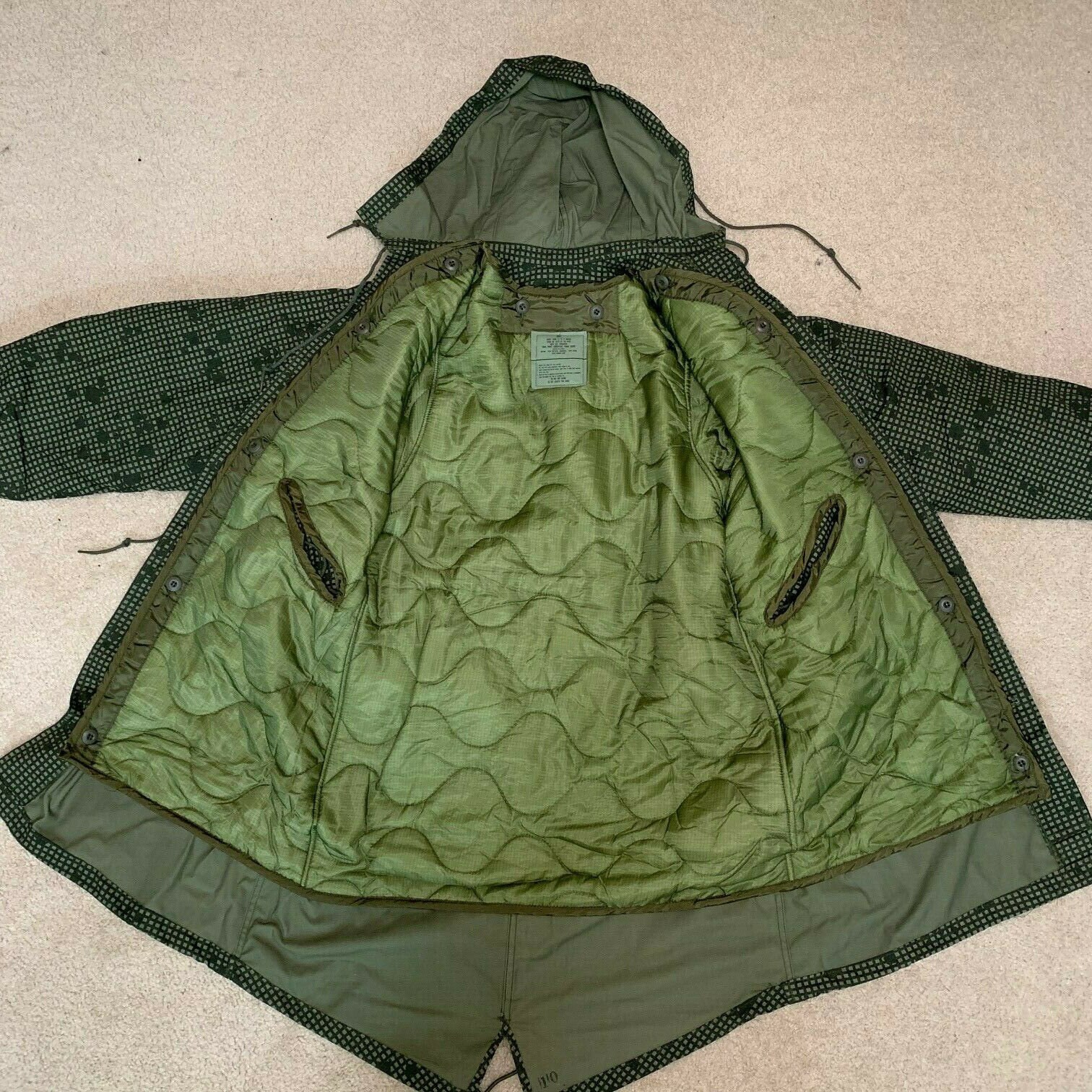 USGI Small OD Night Desert Camo Parka With Small Liner - Etsy