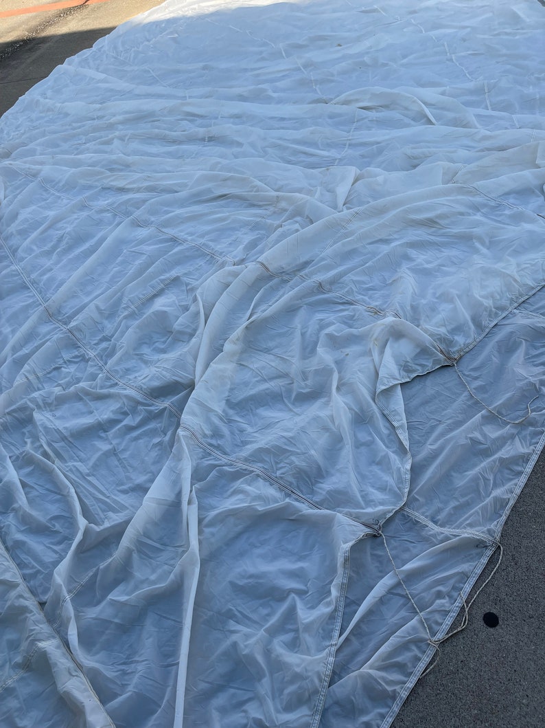 French Military 28ft White Round Parachute/photo - Etsy