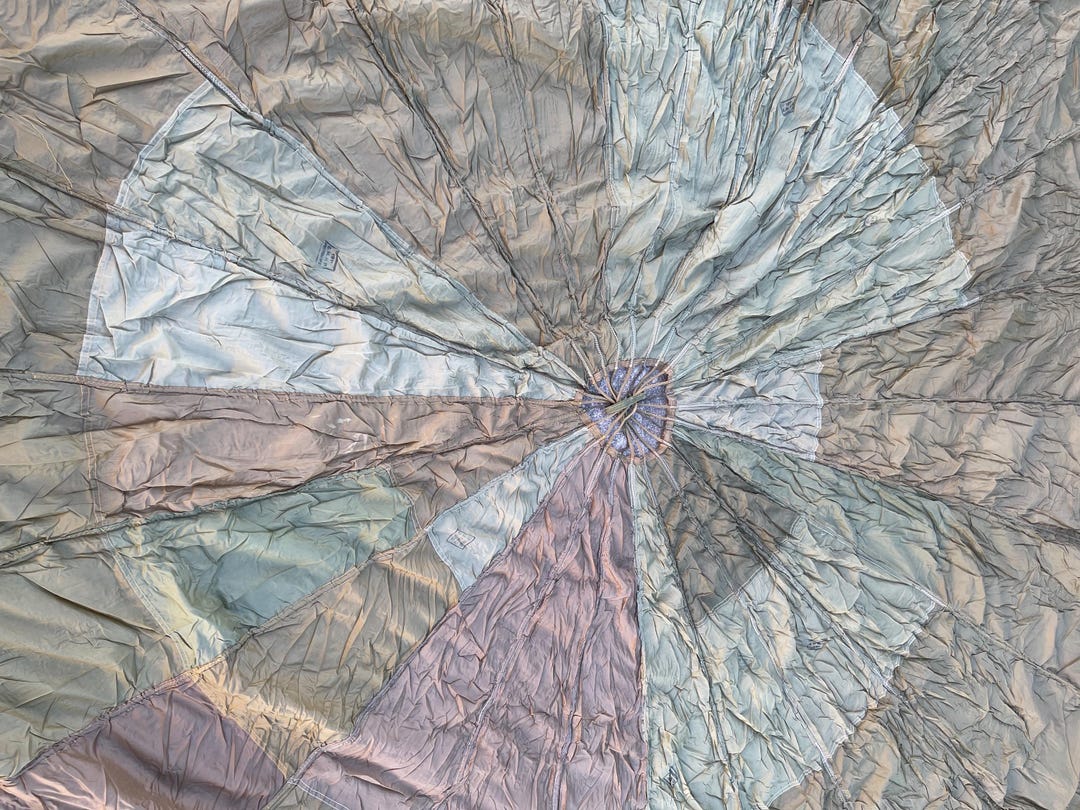 French Military 28' FT Round Parachute, Canopy, Shoot Multi Color (od ...