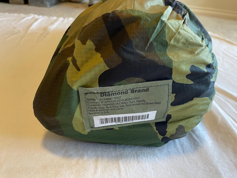 New USMC 2 Two Man Combat Tent Eureka/ Diamond Brand Complete Set ...