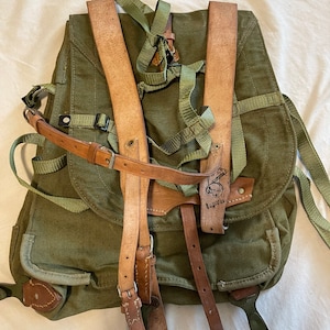 Genuine Vintage Romanian Army Rucksack Backpack Military Surplus ...