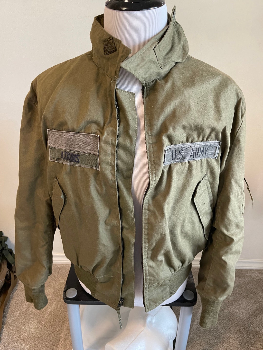 Genuine US Military Vintage CVC Tanker Jacket Fire Resistant/aramid OD ...