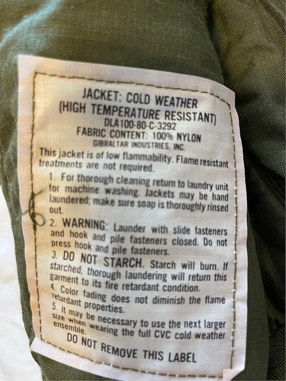 Genuine US Gi CVC Tankers jacket cold weather high te… - Gem