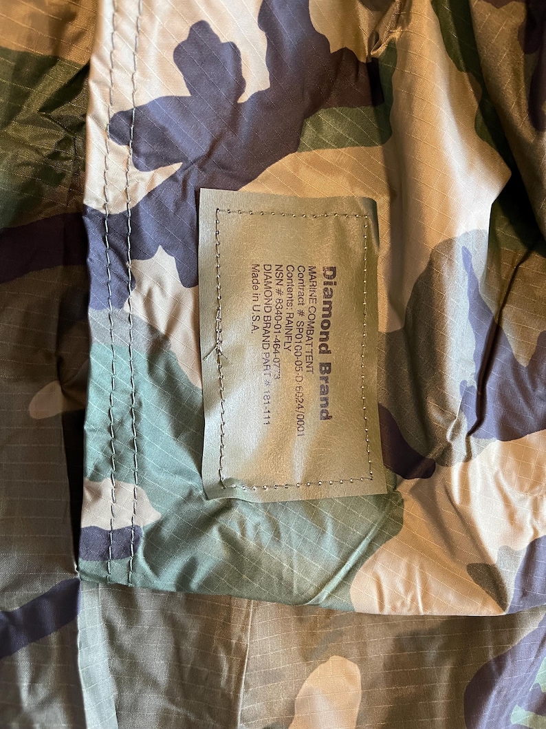 New USMC 2 Two Man Combat Tent Eureka/ Diamond Brand Complete Set ...