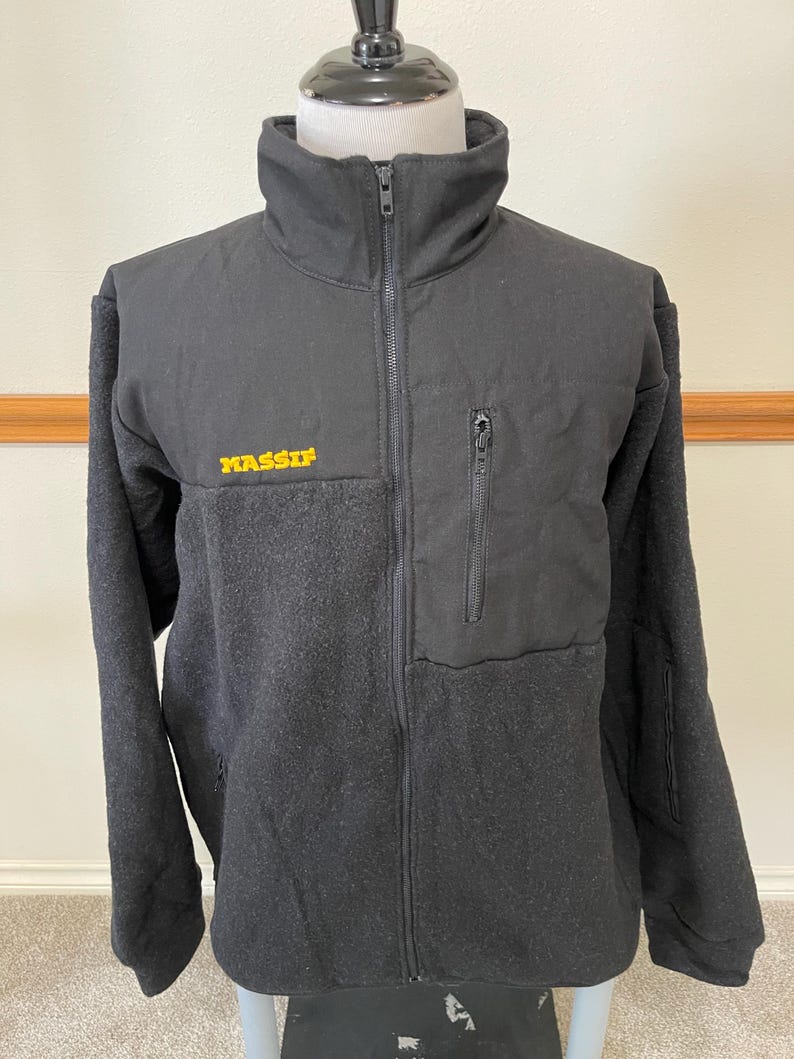 US Military Massif Fire Resistant Heavyweight Fleece Jacket XXL. Black ...
