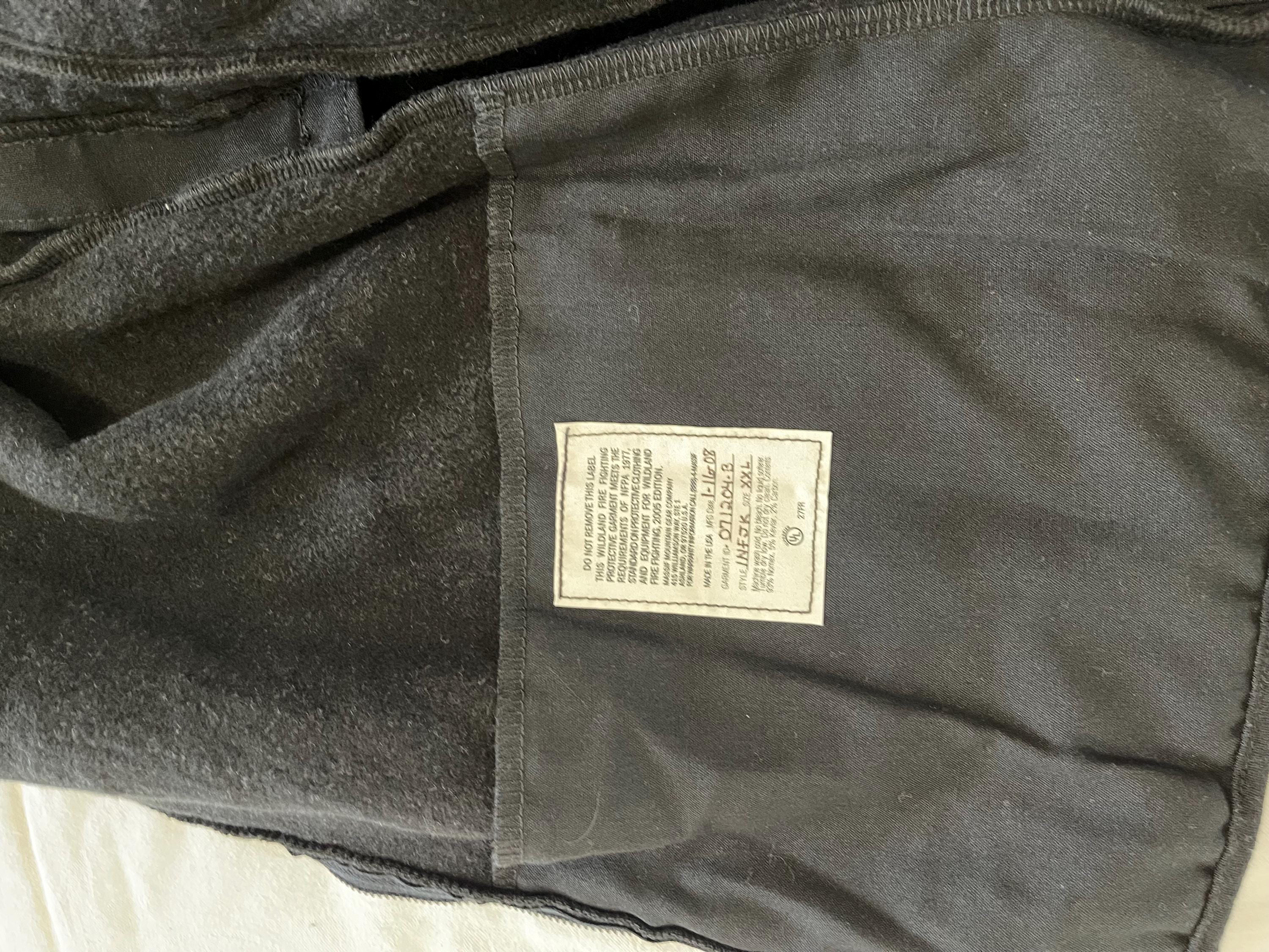 US Military Massif Fire Resistant Heavyweight Fleece Jacket XXL. Black ...