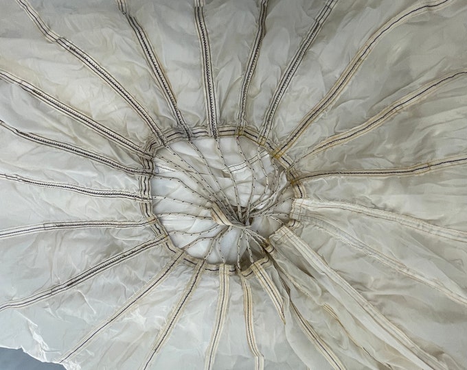 French Military 28’ft White Round Parachute/photo Shoot,car/boat Covers ...