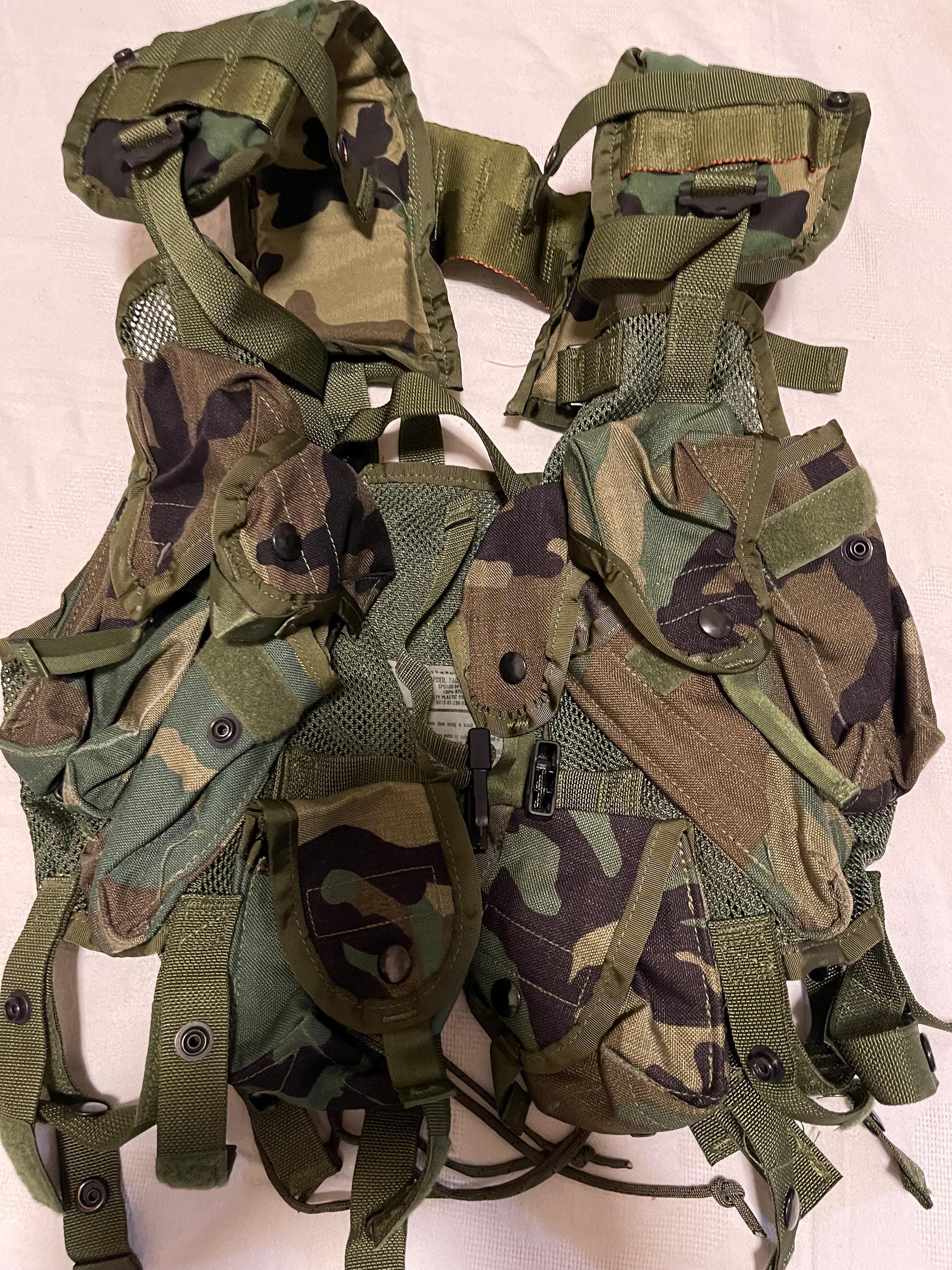 US Military Woodland Camouflage Load Bearing Extended Vest Gen 2 New - Etsy