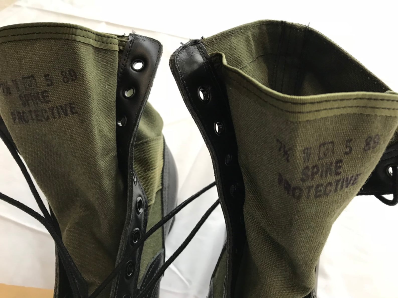 Genuine US Military Vintage Vietnam Spike Protective Jungle Boots 7 ...