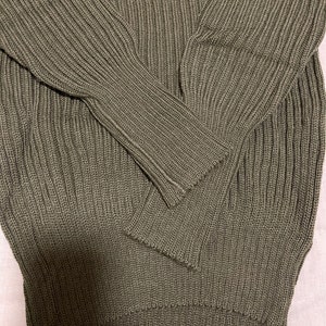 Genuine British Army Vintage 100% Wool Commando Sweater Olive Green ...