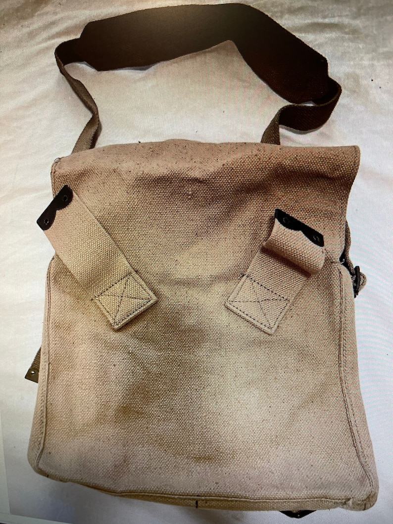 Genuine British Military Vintage WW2 Khaki Canvas Shoulder Bag Pattern ...