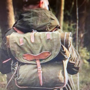 Genuine Vintage Romanian Army Rucksack Backpack Military Surplus ...