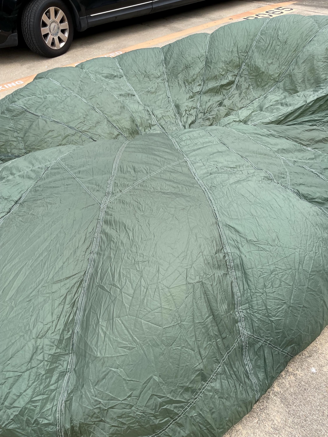 US Military Green 20ft Parachute for Canopy, Shade, Photo Shoot and ...