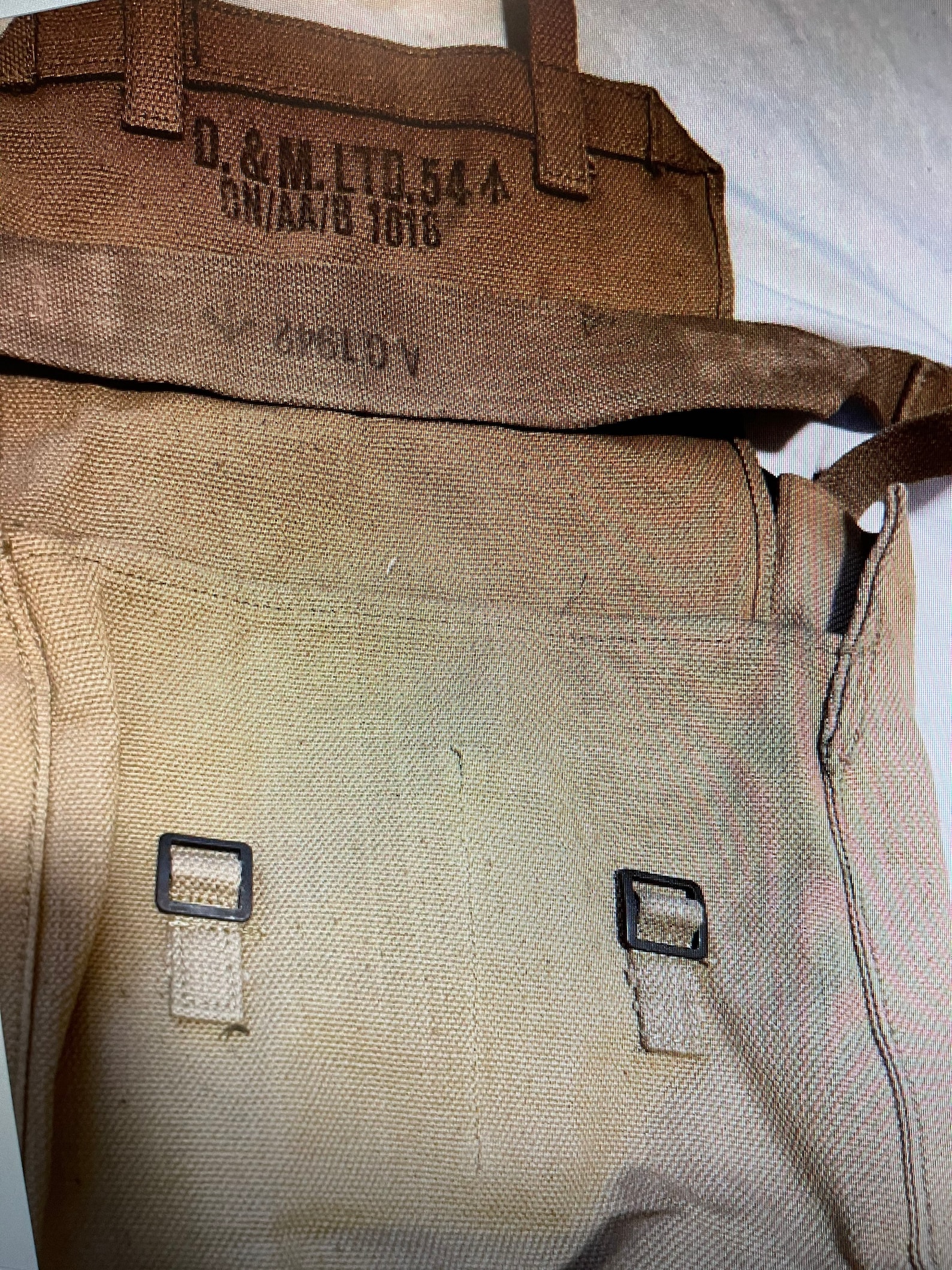 Genuine British Military Vintage WW2 Khaki Canvas Shoulder Bag Pattern ...