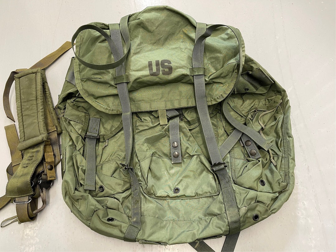 Genuine US Military Vietnam Vintage Large Alice Pack OD Green New Mint ...