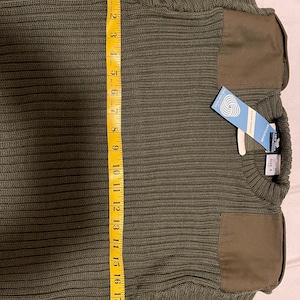 Genuine British Army Vintage 100% Wool Commando Sweater Olive Green ...