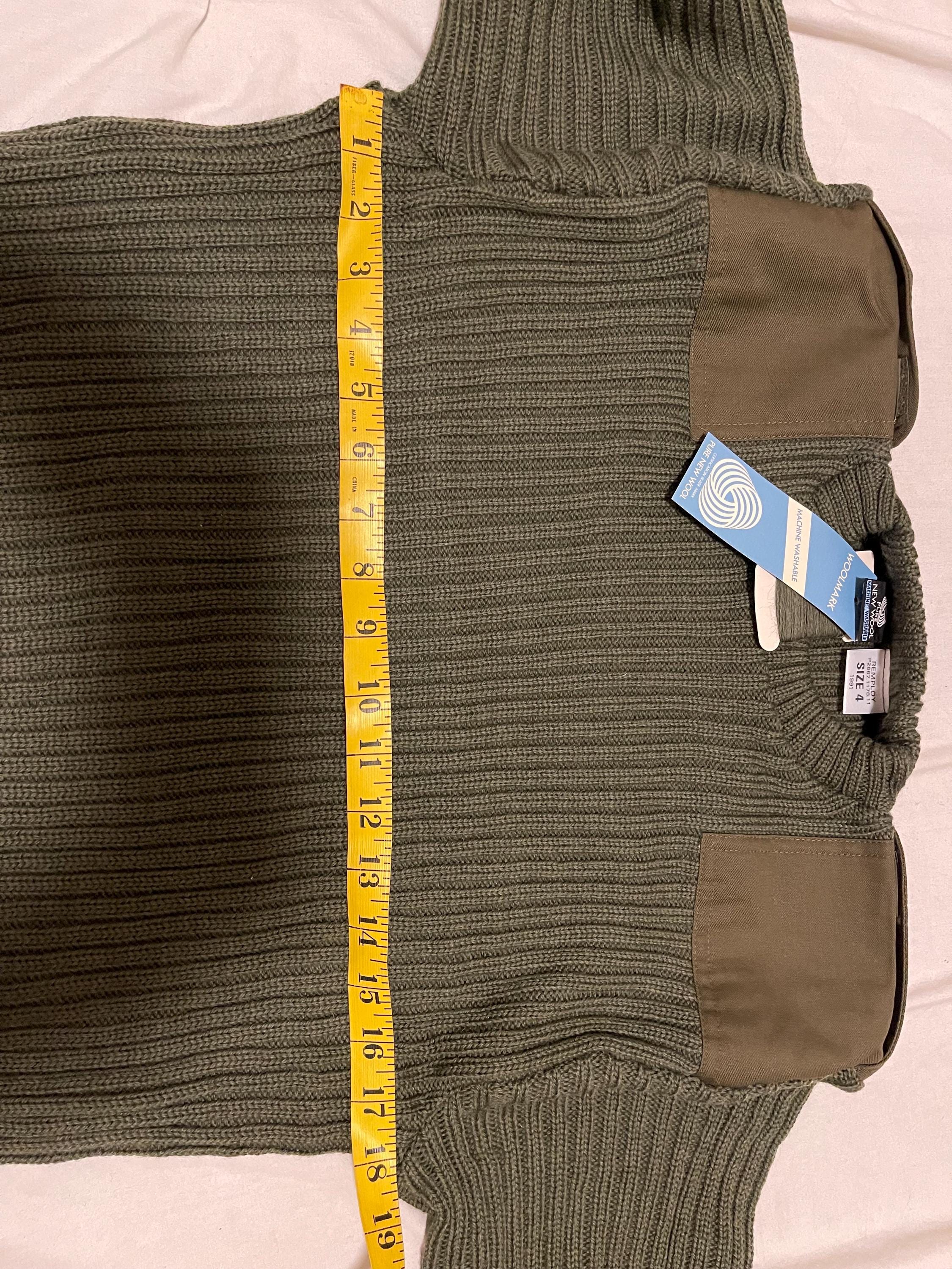 Genuine British Army Vintage 100% Wool Commando Sweater Olive Green ...