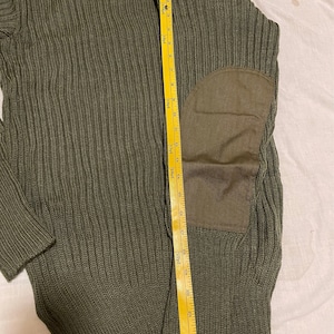 Genuine British Army Vintage 100% Wool Commando Sweater Olive Green ...