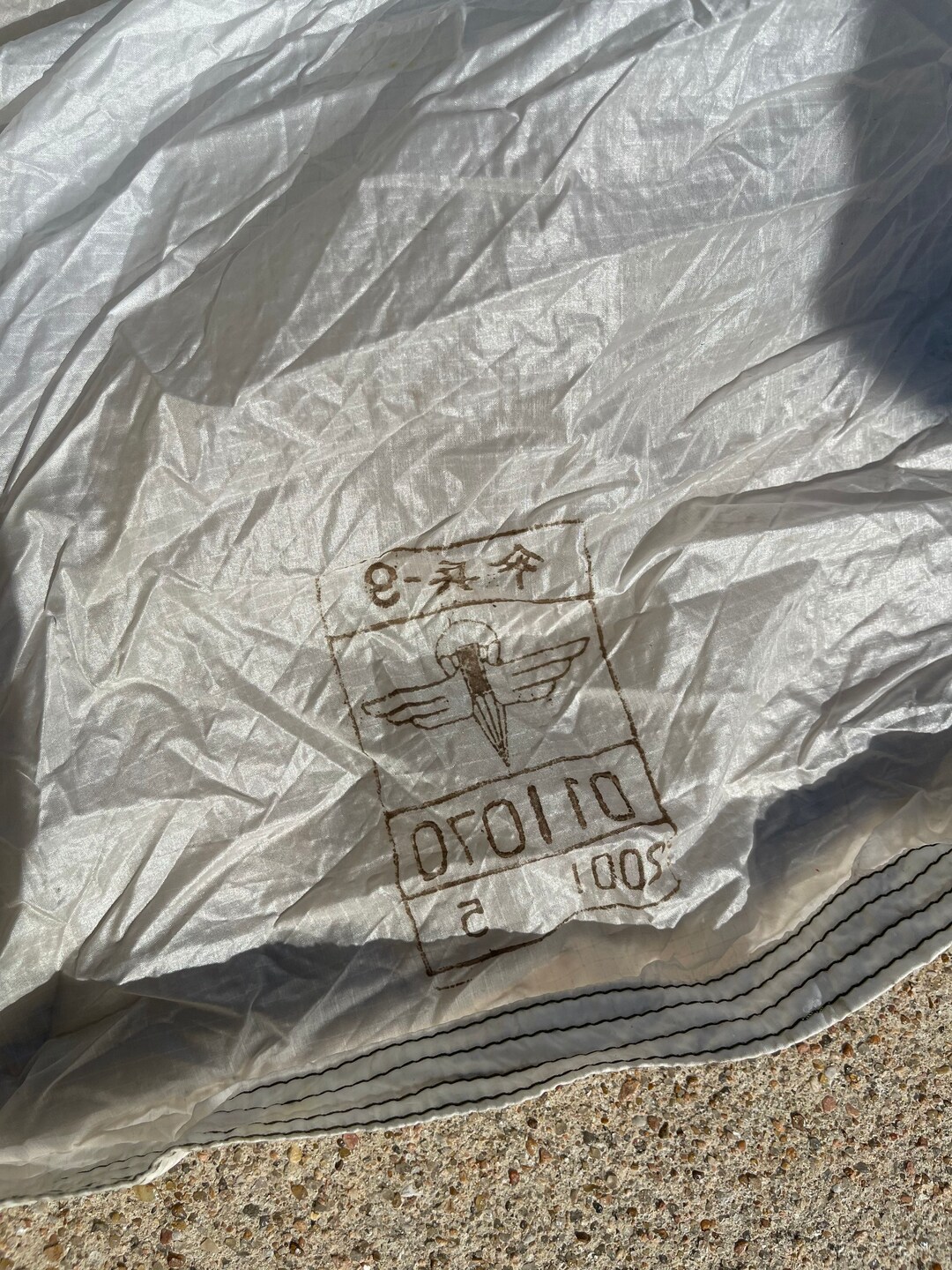 Genuine Vintage Military 30 Foot White Round Parachute With - Etsy