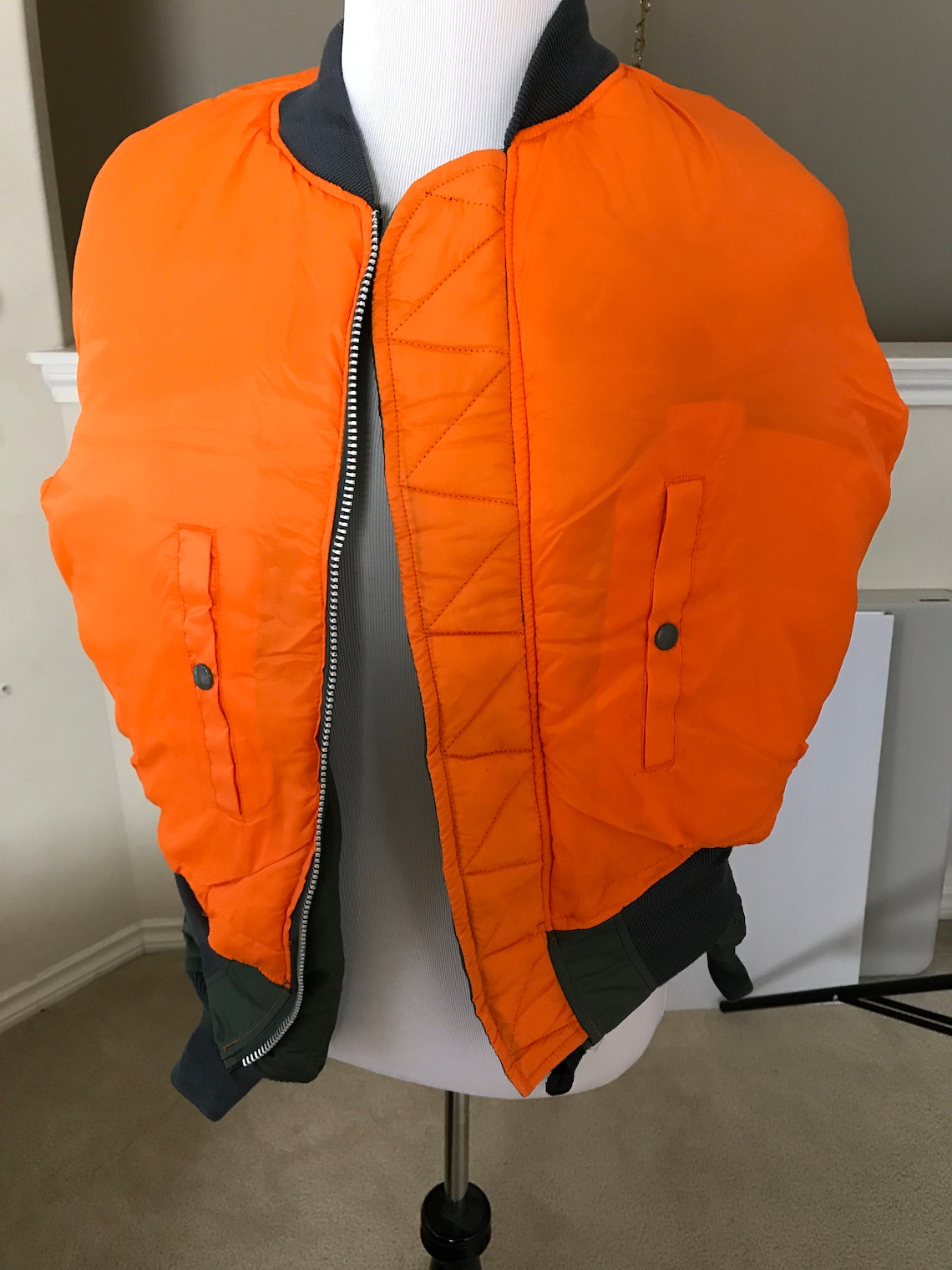 USAF MA-1 Green Vintage Flight Jacket by Greenbrier Mnfg New Made in ...