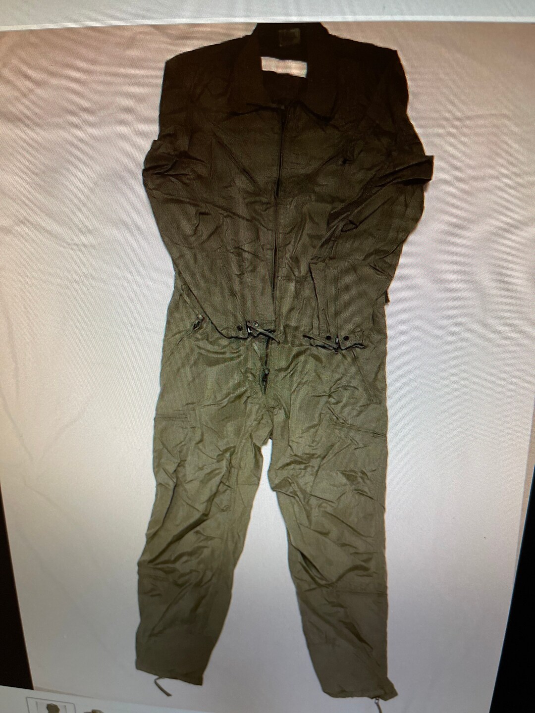 US Military CVC Combat Vehicle Flight Suit / Coveralls Nomex OD Green ...