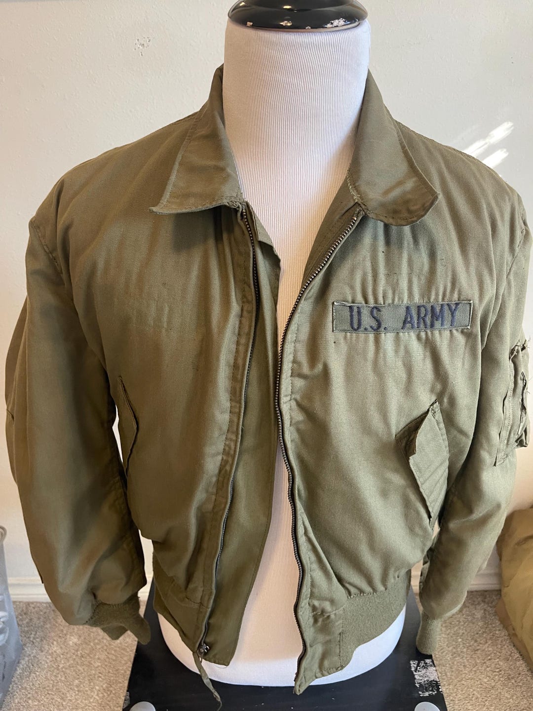 Genuine US Military Vintage CVC Tanker Jacket Fire Resistant/aramid OD ...