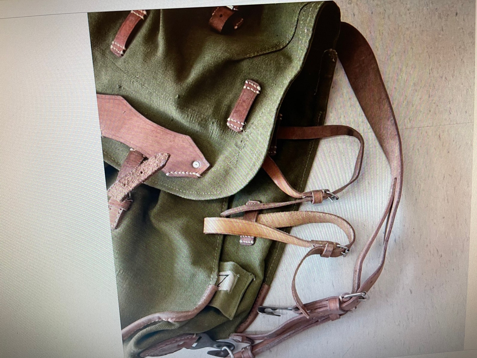Genuine Vintage Romanian Army Rucksack Backpack Military Surplus ...